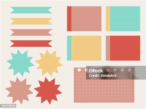 만화 작업 플래너 귀여운 종이 스티커 배너 할 일 목록 또는 메모장 빈 일정 책갈피 어린이 학교 또는 사무실을 위한 다채로운