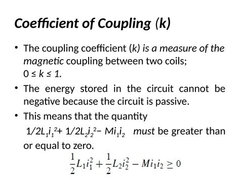 Energy Stored In Coupled Circuit Coupling Circuits Pptx