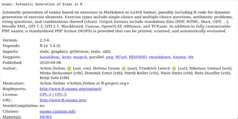 New R Exams Version TinyTeX Fixing Parameters And Random Seeds And More R Bloggers