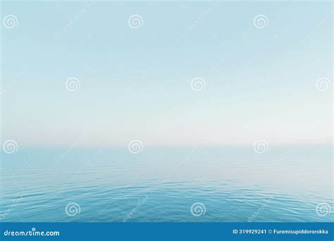 Smooth Gradient Background Transitioning From Light Blue To White Evoking Tranquility Stock