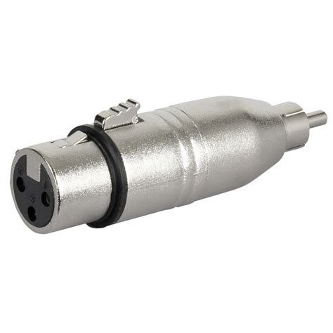 3 Pin Xlr Female Rca Phono Male Adapter