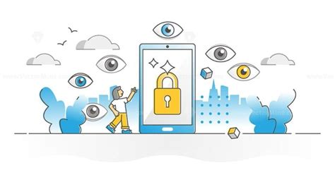 Network Security And File Storage Safety For Cyberspace Outline Concept Vectormine