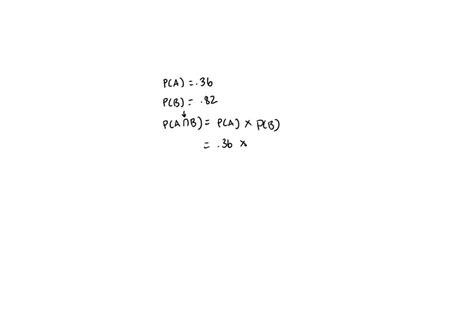 SOLVED Two Events Are Occurring Independently One Event A Has A Probability Of Happening