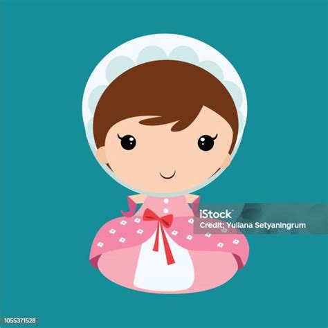 핑크 드레스 또는 드레스 만화 캐릭터를 입고 귀 엽 고 명랑 한 어린 소녀 귀여운에 대한 스톡 벡터 아트 및 기타 이미지 귀여운 낙서 드로잉 놀이 Istock