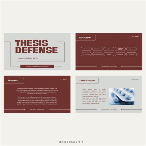 Thesis Defense Presentation Template Powerpoint Presentation Template