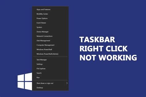 Fix Right Click Is Not Working On Taskbar In Windows 10 Techcult