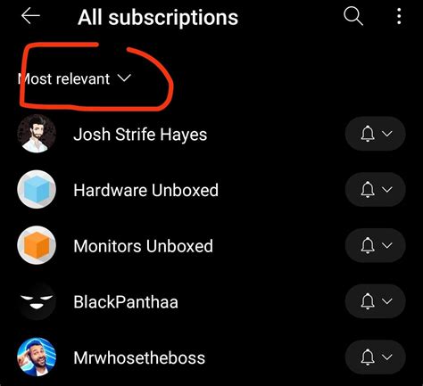 Subscriptions Sorting Maybe Bugged Rrevancedapp