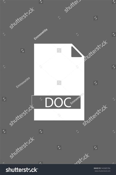 File Formats Icon Doc Stock Vector Royalty Free Shutterstock