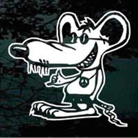 Hippie Mouse Car Decals And Window Stickers Decal Junky