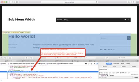 Sub Menu Width Max Mega Menu