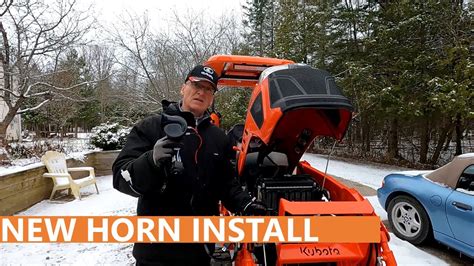 68 Horn Install On Kubota Lx2610 Youtube