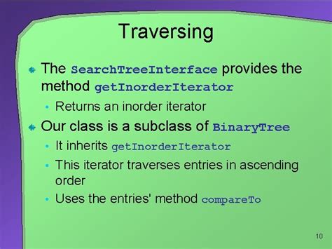 a binary search tree implementation chapter 18 chapter