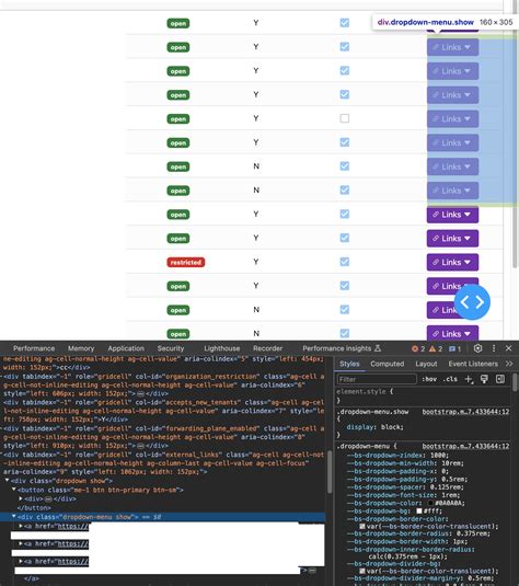 Use Dropdown Link Menu In Dash Ag Grid Dash Python Plotly Community