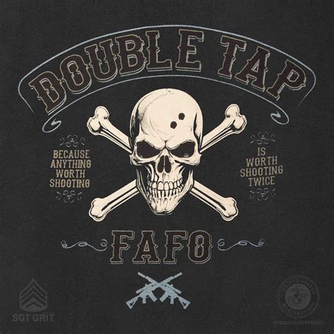 Double Tap Fafo T Shirt Sgt Grit