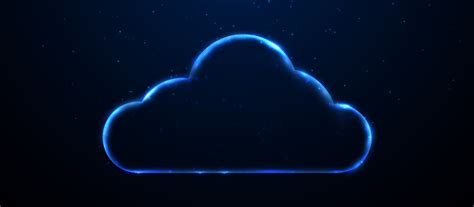 구름 아이콘입니다 빛나는 와이어 프레임 선형 및 메쉬 그림 0명에 대한 스톡 벡터 아트 및 기타 이미지 0명 3차원 형태 가상현실 Istock