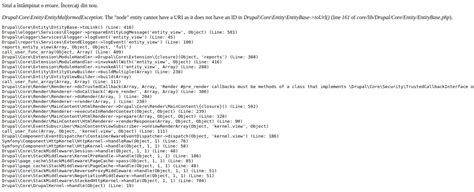 Error The Node Entity Cannot Have A Uri As It Does Not Have An Id In