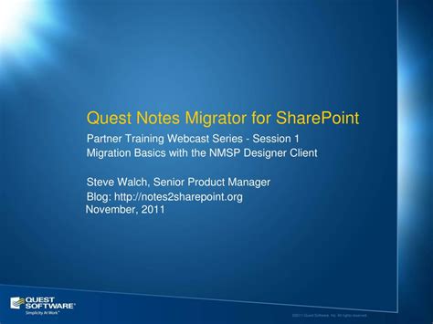 Ppt Quest Notes Migrator For Sharepoint Powerpoint Presentation Free