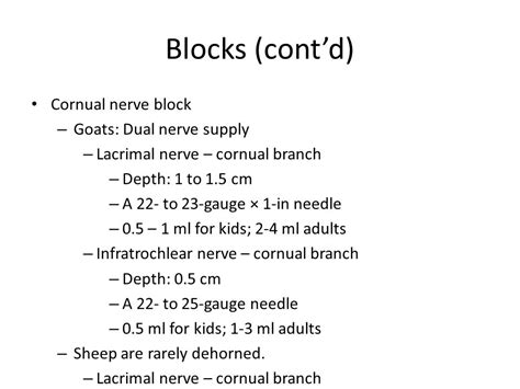 Goat Horn Nerve Block At Elias Hull Blog