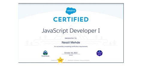 Mehde Nessil On Linkedin Developer Javascript Certification