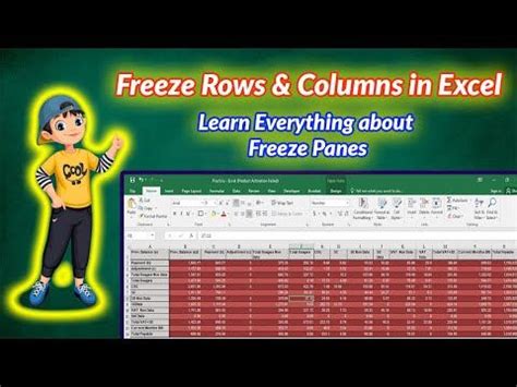 How To Freeze Row And Column In Microsoft Excel Using Freeze Panes II Freeze Multiple Rows