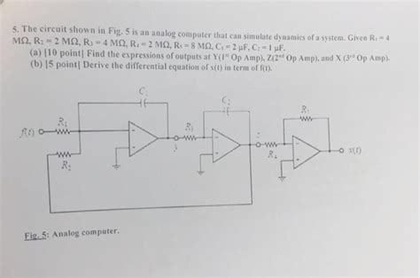 circuit diagram of analogue computer circuit diagram