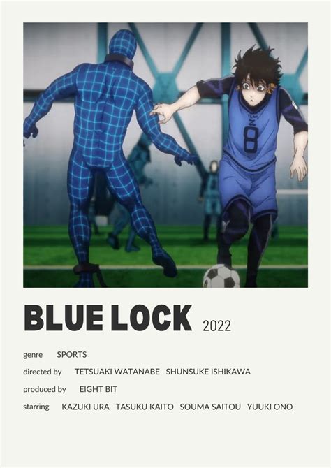 Blue Lock Anime Alternative Poster Poster Minimalist Poster Anime