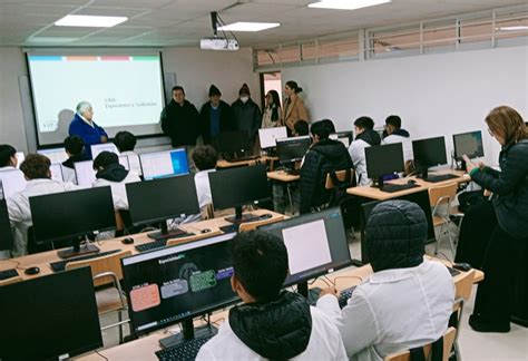 Andes On Line Directivos Del Liceo Mixto Visitaron Visitaron El Liceo Ramón Barros Luco En El