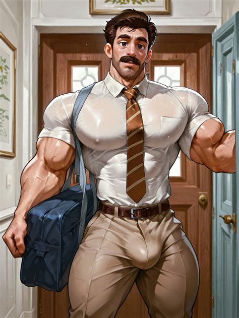 Rule 34 Ai Generated Athletic Male Bara Big Pecs Bill Andersen Brown