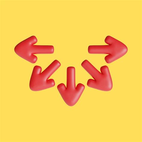 Premium Photo Red Arrow 3d Red Arrow 3d Red Arrow In Different Style