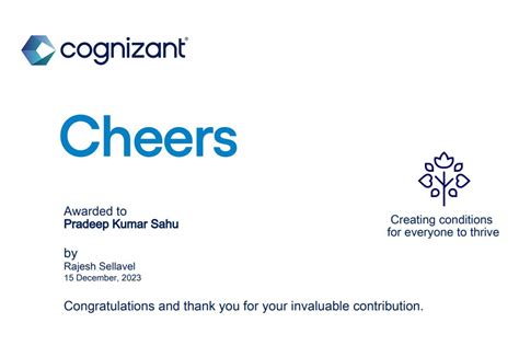 Pradeep Kumar Sahu On Linkedin Cognizant