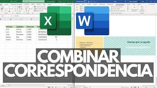 Cómo COMBINAR CORRESPONDENCIA Combinar Excel y Word Doovi