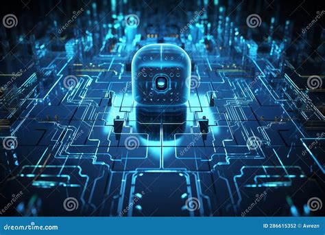 Safeguarding Digital Realms Fortifying Access Control Generative Ai Stock Illustration