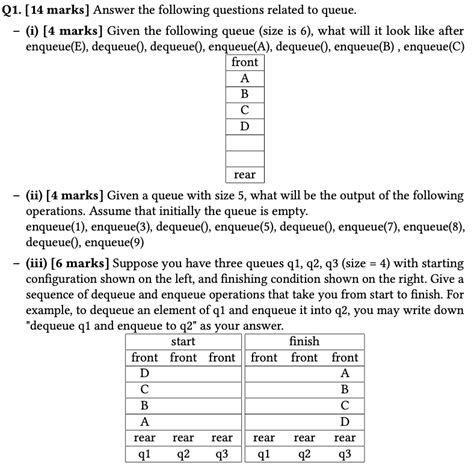 Solved Q Marks Answer The Following Questions Related Chegg