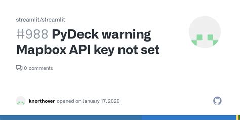Pydeck Warning Mapbox Api Key Not Set · Issue 988 · Streamlit