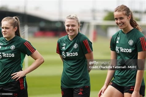 Emma Watson And Jess Simpson Of Manchester United Women In Action