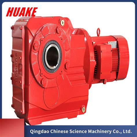 K Series High Torque Low Rpm Helical Bevel Electric Motor Speed Gearbox With High Efficiency