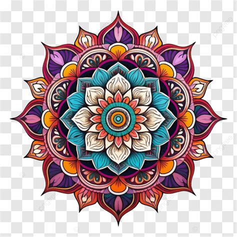 꽃 예술을 이용한 다채로운 만다라 디자인 독특한 만다라 디자인 다채로운 만다라 예술 만다라 Png 일러스트 및 이미지 에 대한 무료 다운로드 Pngtree