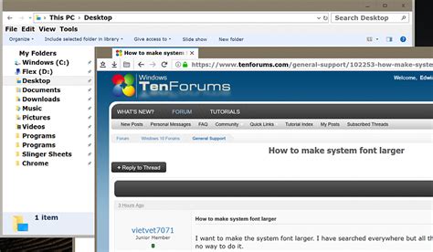 How To Make System Font Larger Windows 10 Forums