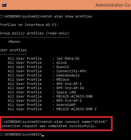 How To Connect To A Wireless Network In Windows 10 Using Command Prompt