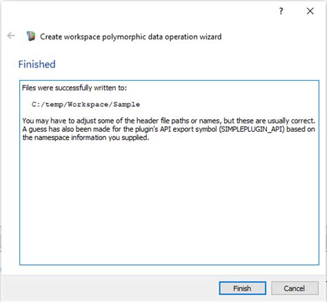 Workspace Writing A Workspace Polymorphic Data Operation