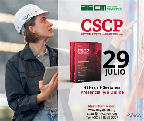 📚 Certificate Cscp Y Aprovecha Nuestras Promociones De Verano Ascm Monterrey Chapter