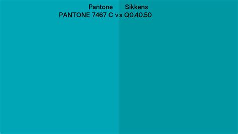 Pantone 7467 C Vs Sikkens Q0 40 50 Side By Side Comparison