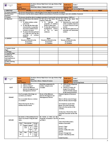 Dll Grade7 First 1solutions Pdf Mixture Phase Matter