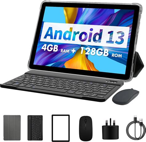 Pritom 10 Inch Android 13 Tablet 4gb 128gb Expandable 1tb 8000 Mah Wifi Tablet Qcta Core