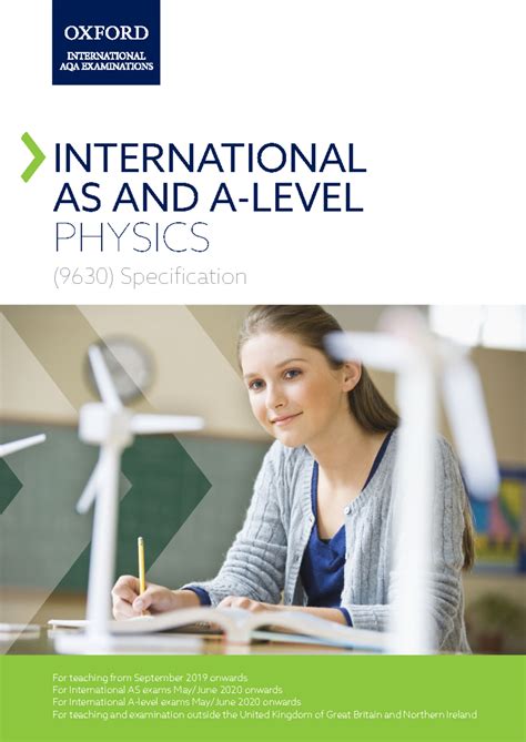 Oxfordaqa International As And A Level Physics Specification International As And A Level