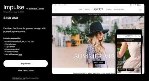 Impulse Shopify Theme Review Pricing Features In 2025 Skybootstrap