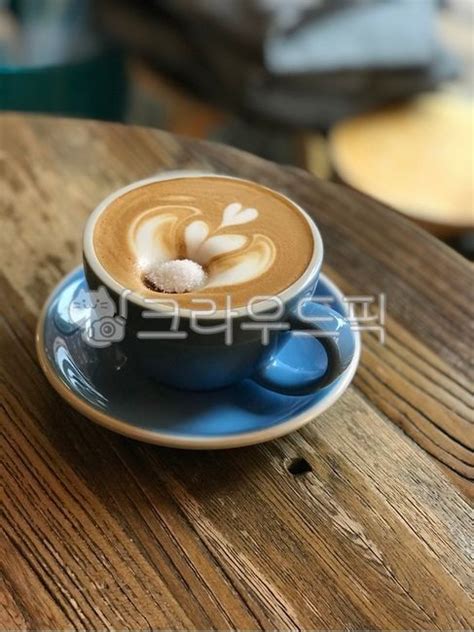 카푸치노 커피 커피음료 카페라떼 라떼아트 사진이미지일러스트캘리그라피 Slowi작가