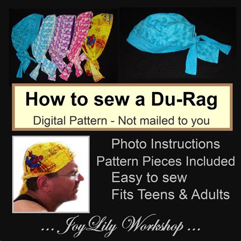 Doo Rag Sewing Pattern 10 Free Pdf Printables Printablee Hat