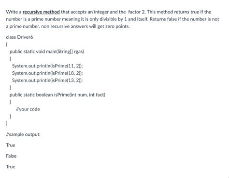 solved write a recursive method that accepts an integer and