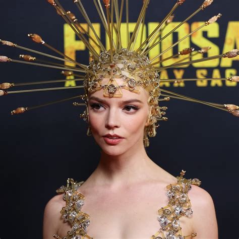 Anya Taylor Joy Strikes Gold In Dart Filled Ensemble For Furiosa A